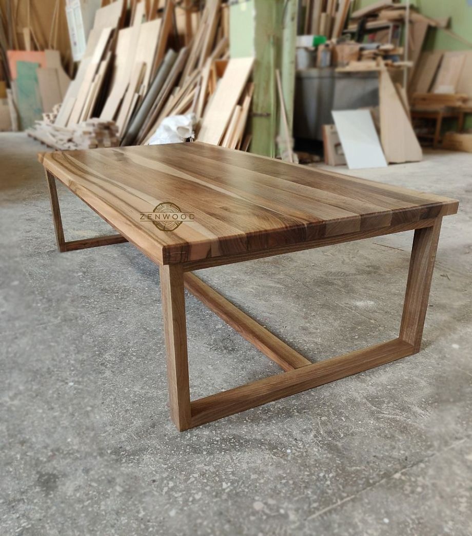 Coffee table made of walnut
